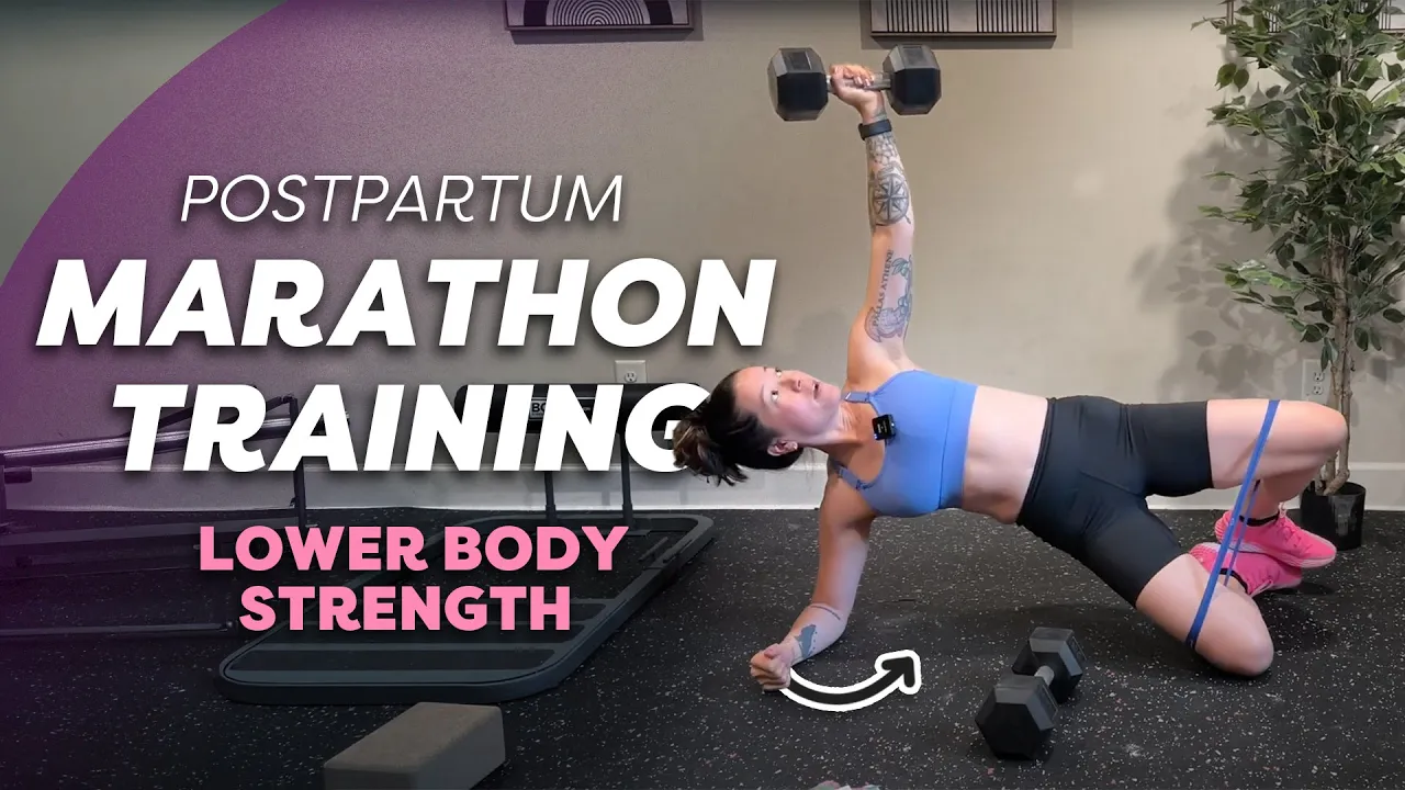 Marathon Training Vlog: Core + Lower Body Strength Workout for Runners ...